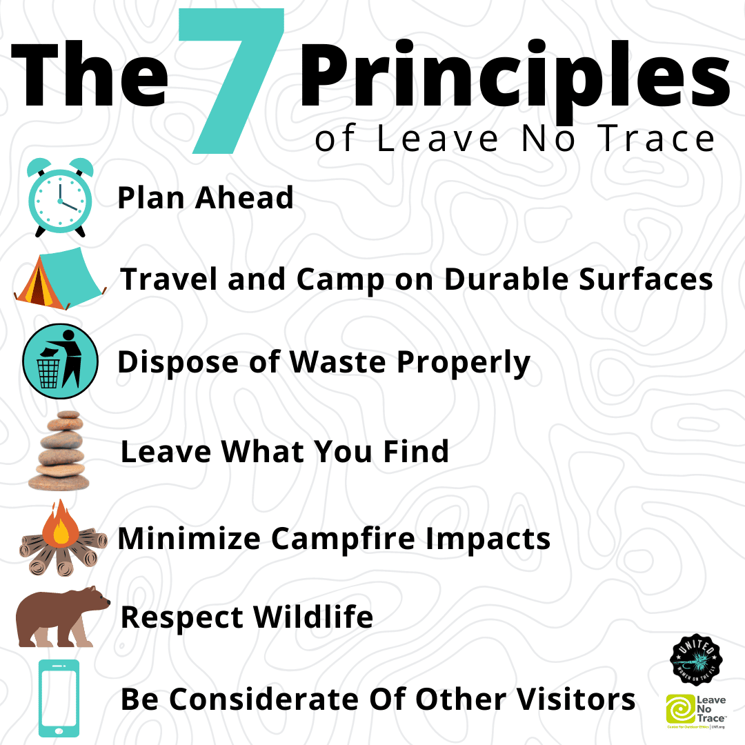 Leave No Trace Seven Principles - United Women on the Fly